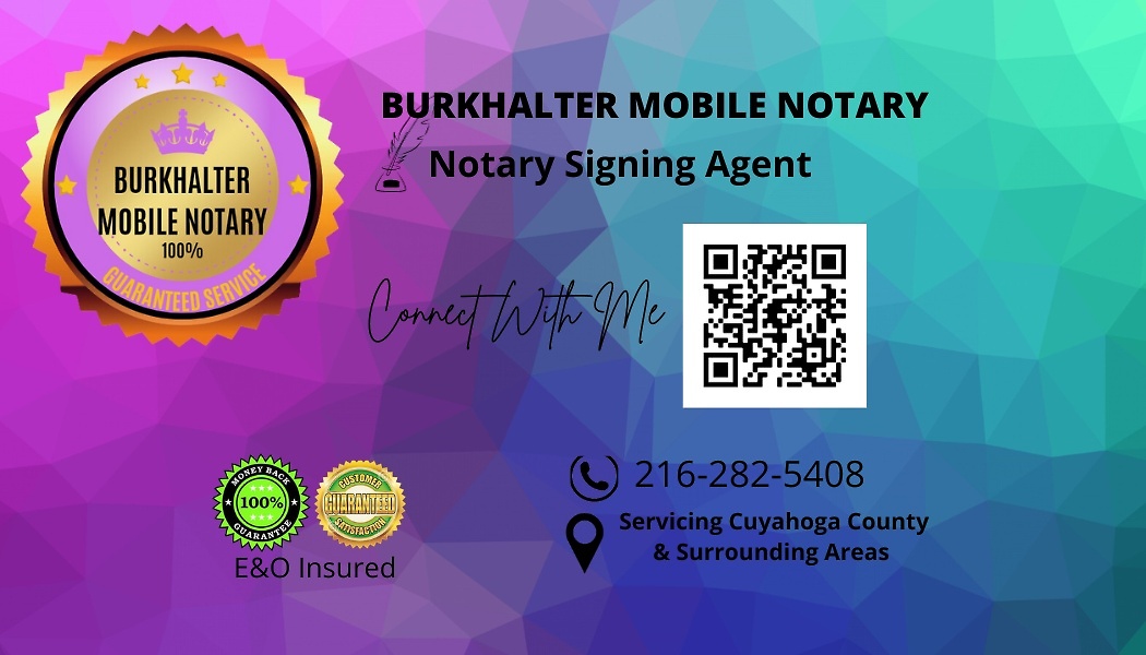 Elizabeth Burkhalter, Notary Public in cleveland, OH